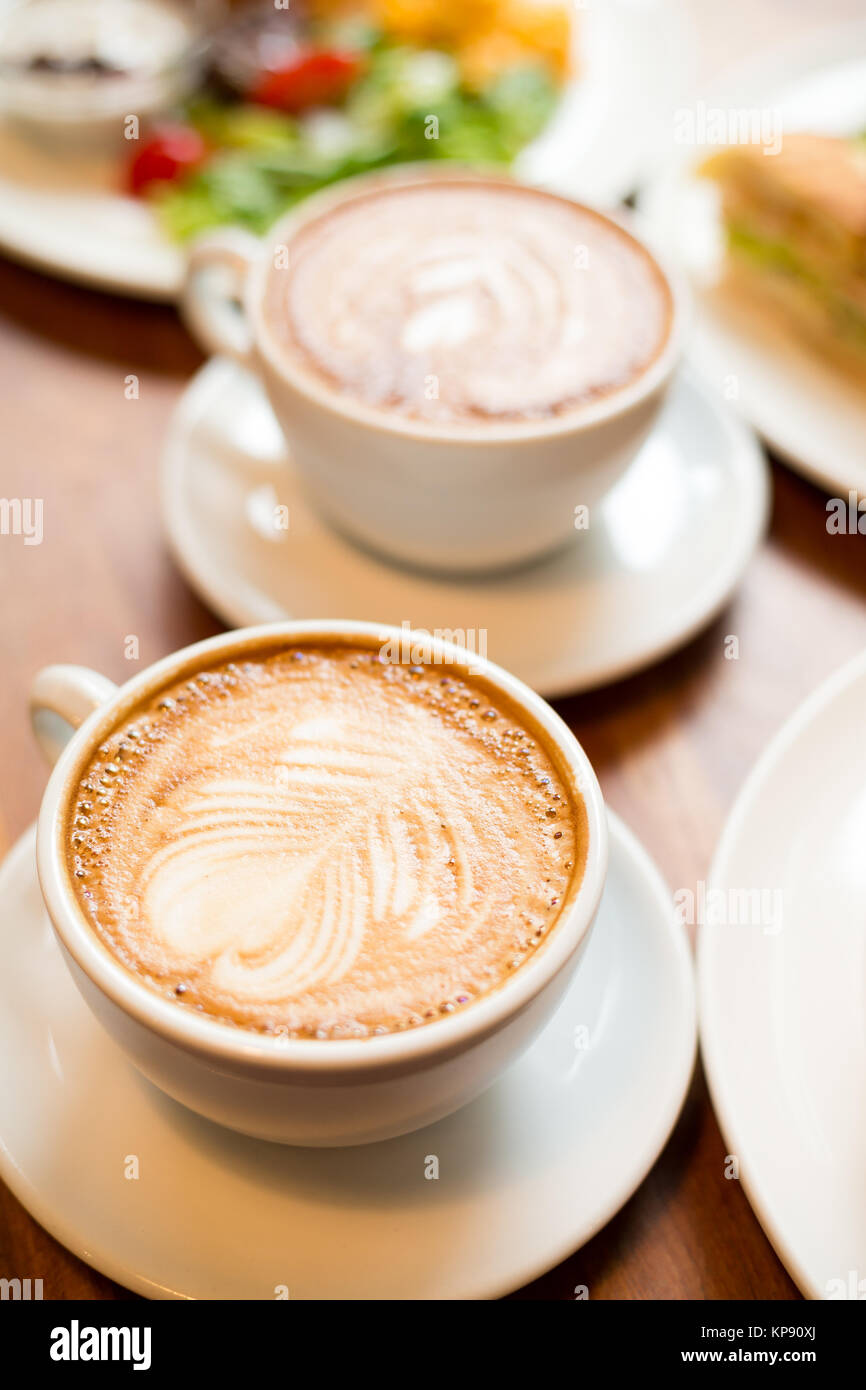 Tea time with coffee Stock Photo - Alamy