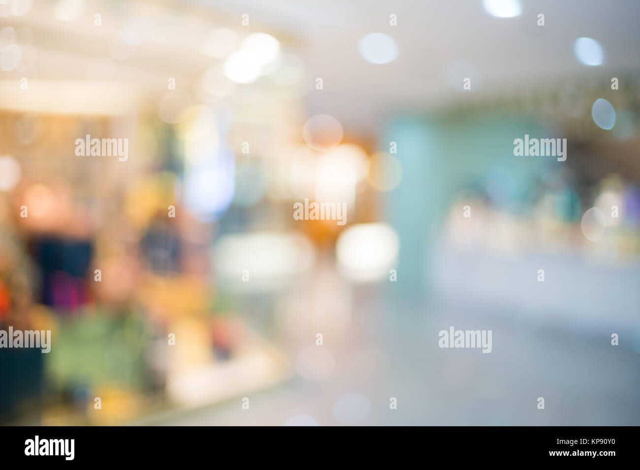 Department store blur background with bokeh Stock Photo - Alamy