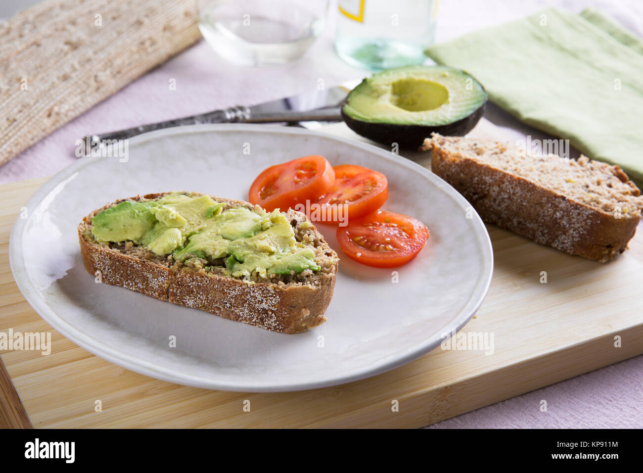 Healthy Avocado Snack Stock Photo - Alamy