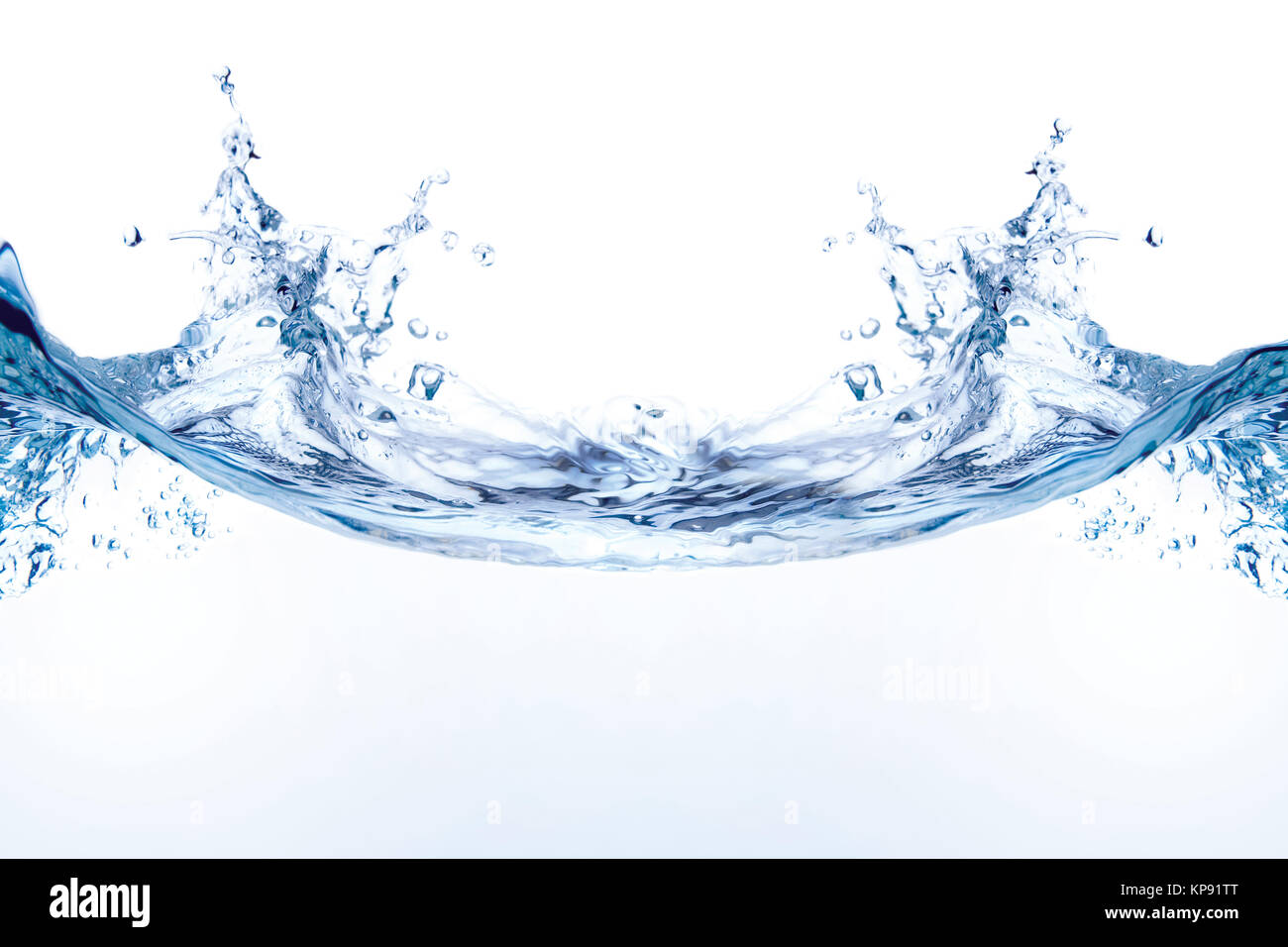 Water splash isolated on white Stock Photo - Alamy
