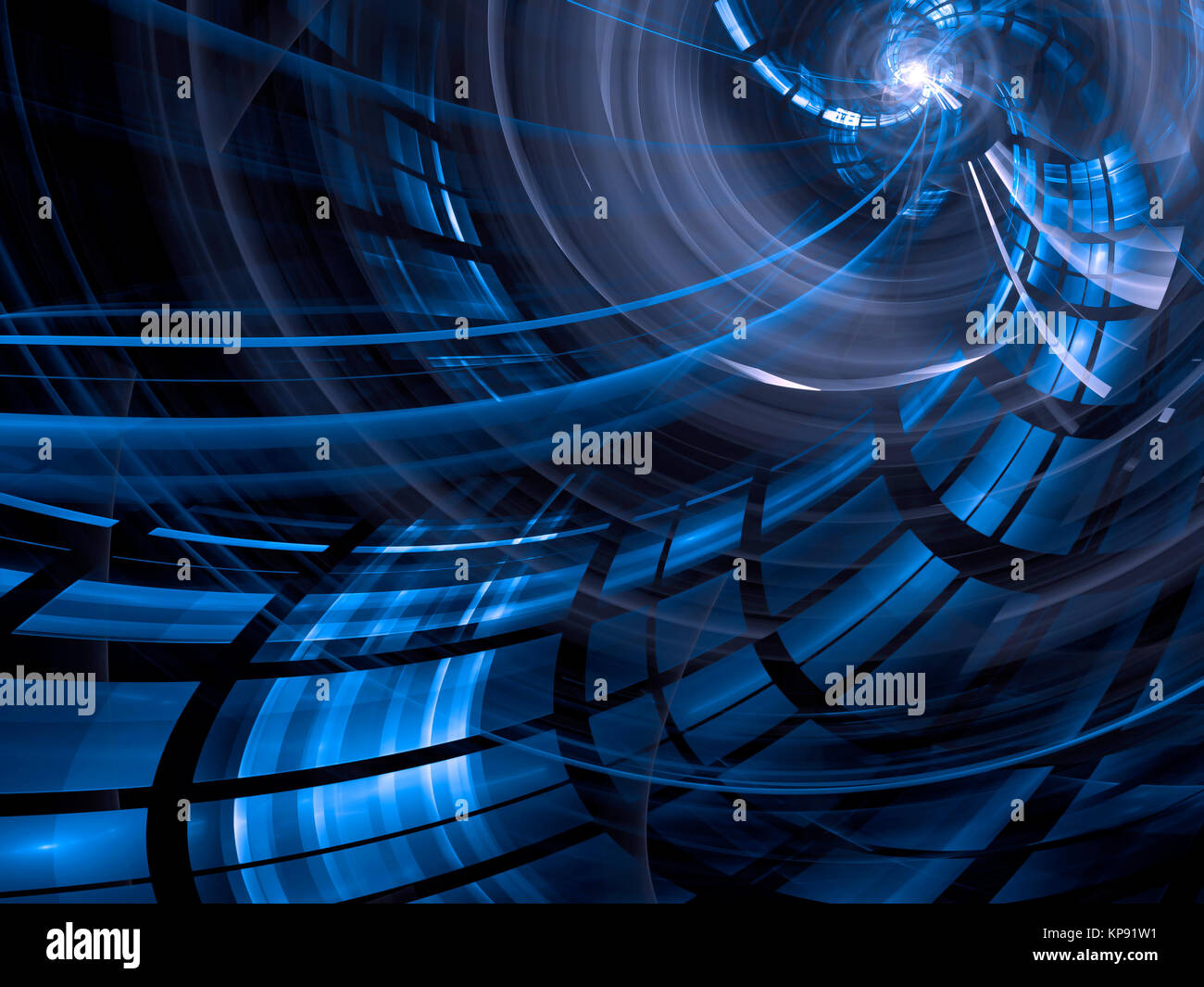 Abstract blue computer-generated image in technology style on da Stock ...