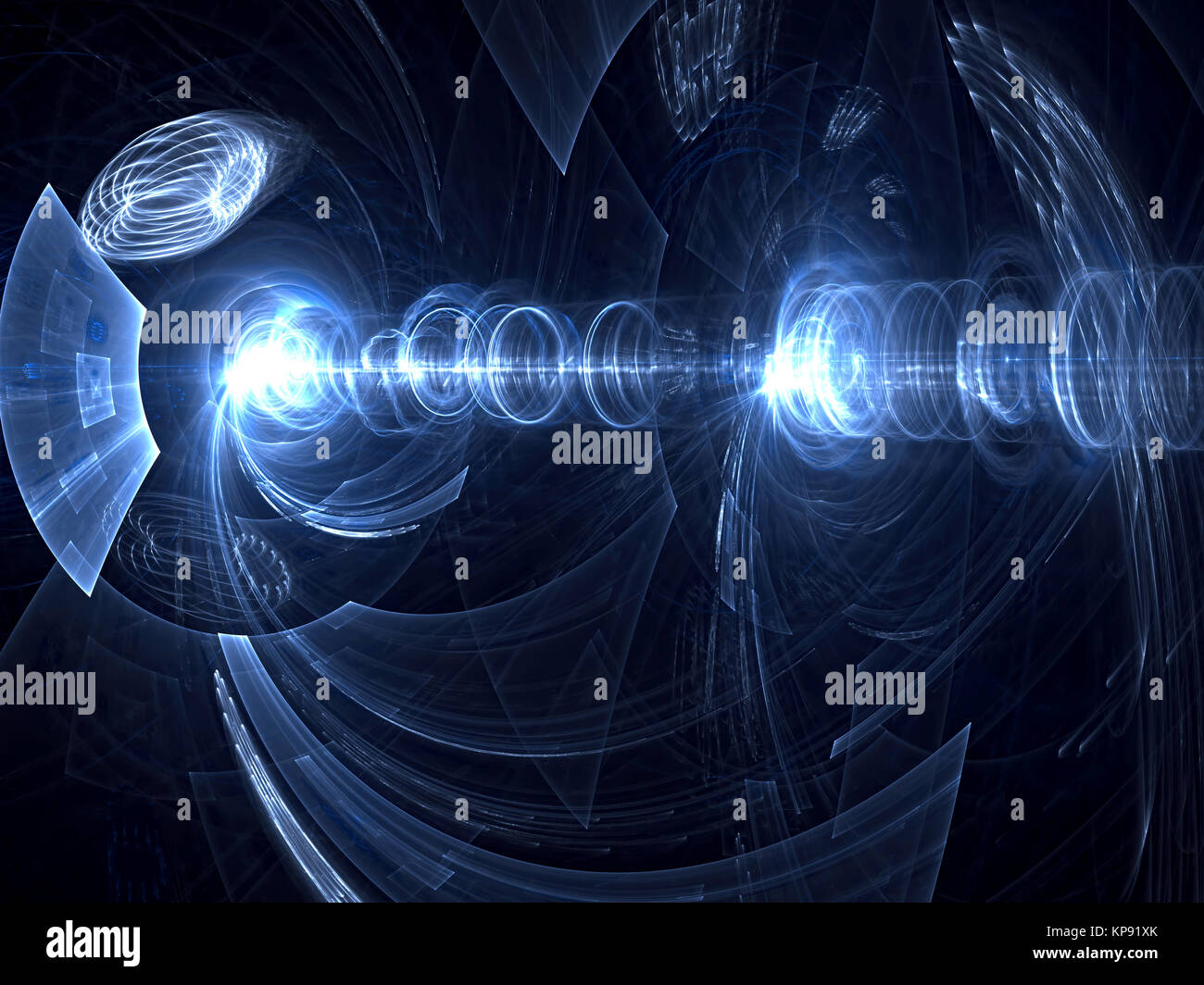 Abstract digitally generated image tech background glowing cyli Stock ...