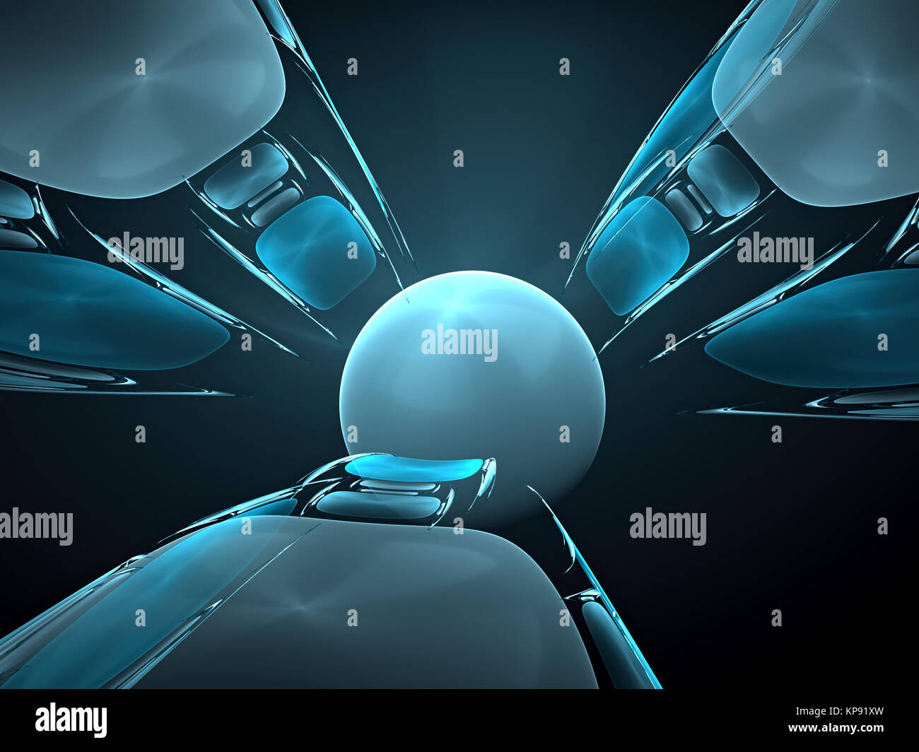 Abstract digitally generated image moving ball Stock Photo - Alamy