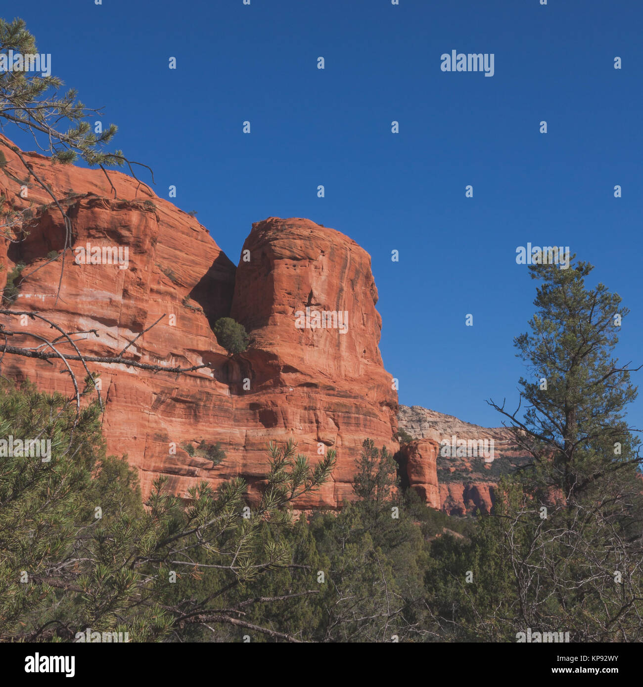 Sqaure Red Rock Sedona Landscape Stock Photo - Alamy
