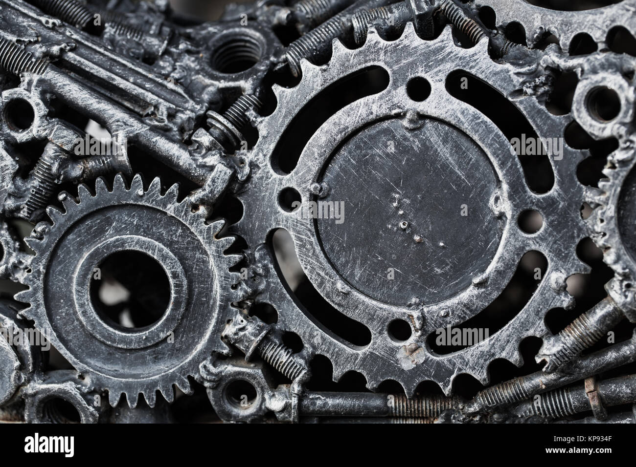 mechanic steel metal gear engineering background Stock Photo - Alamy