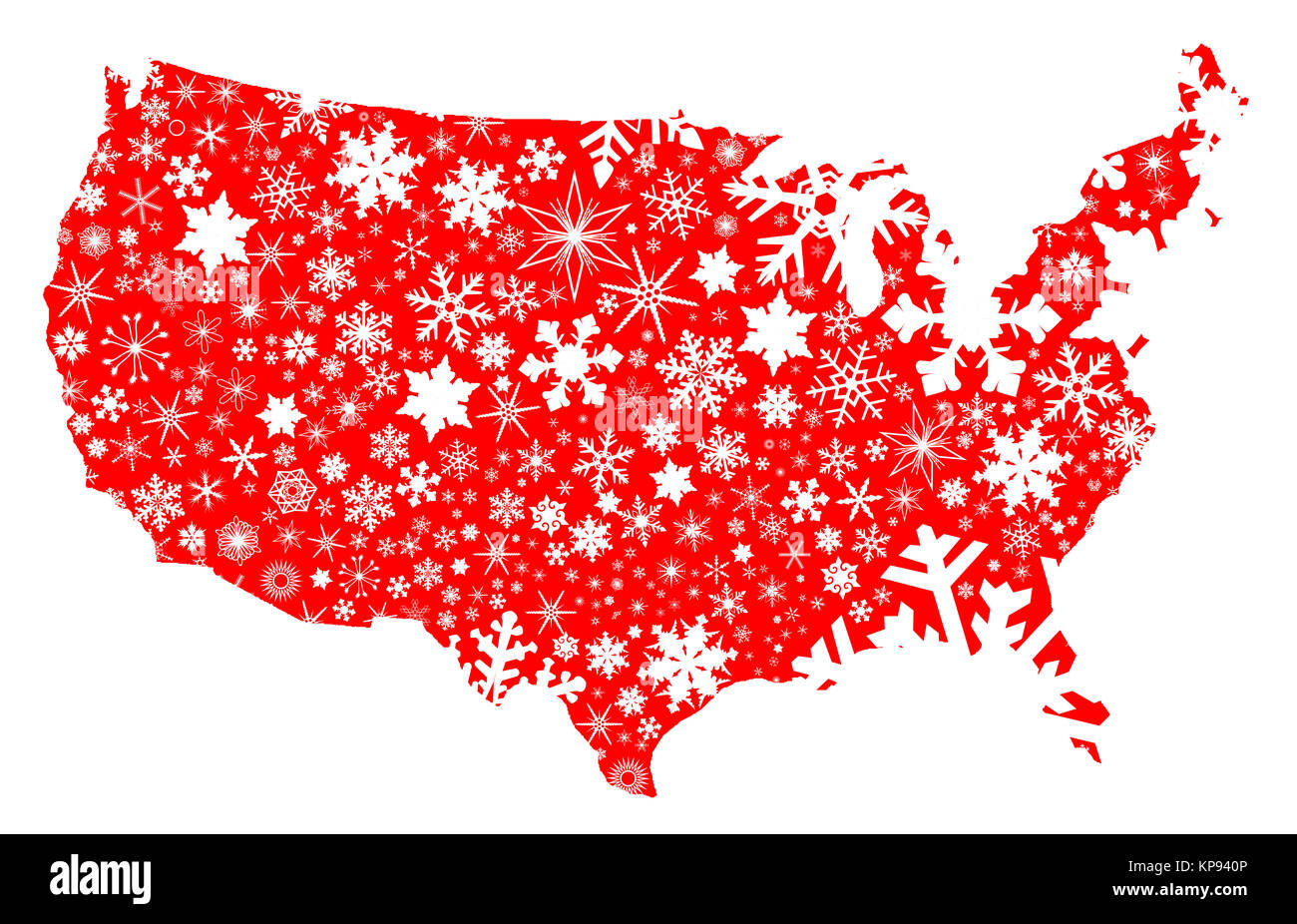 America Map Christmas Stock Photo - Alamy