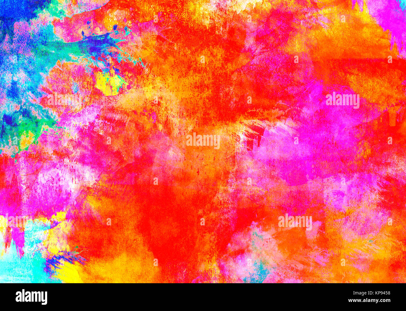 Abstract water colour brush effect Stock Photo - Alamy