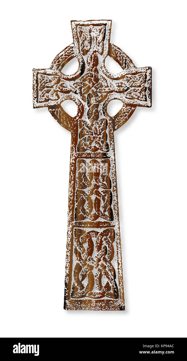 Wooden Celtic Cross Stock Photo - Alamy