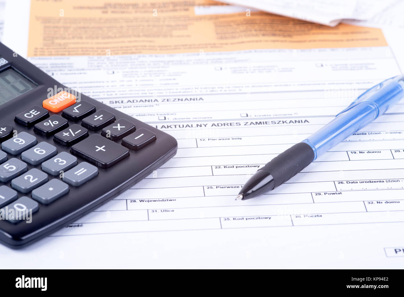 tax declaration pit Stock Photo - Alamy