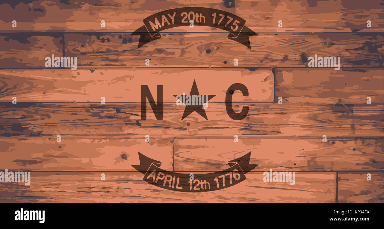North Carolina Flag Brand Stock Photo - Alamy