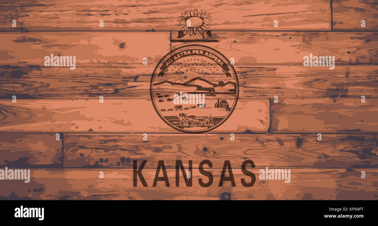 Kansas Flag Brand Stock Photo - Alamy