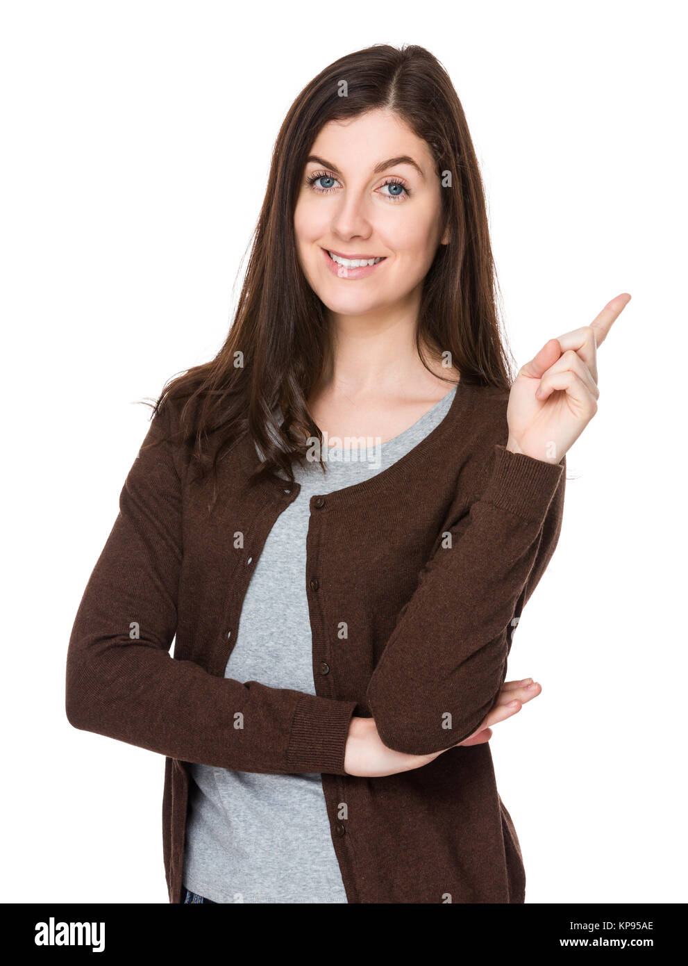 Woman with an idea Stock Photo - Alamy