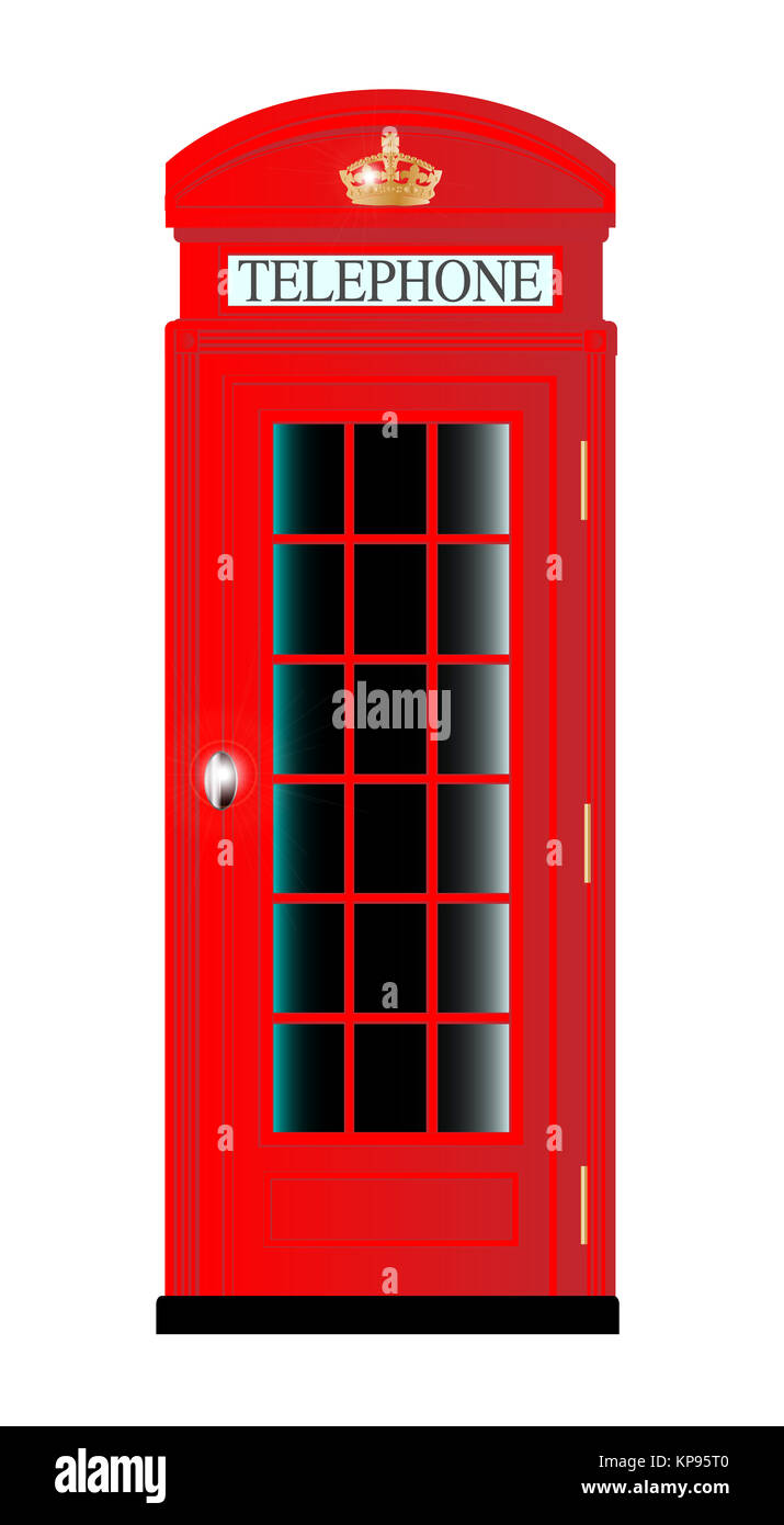 UK Telephone Box Stock Photo - Alamy