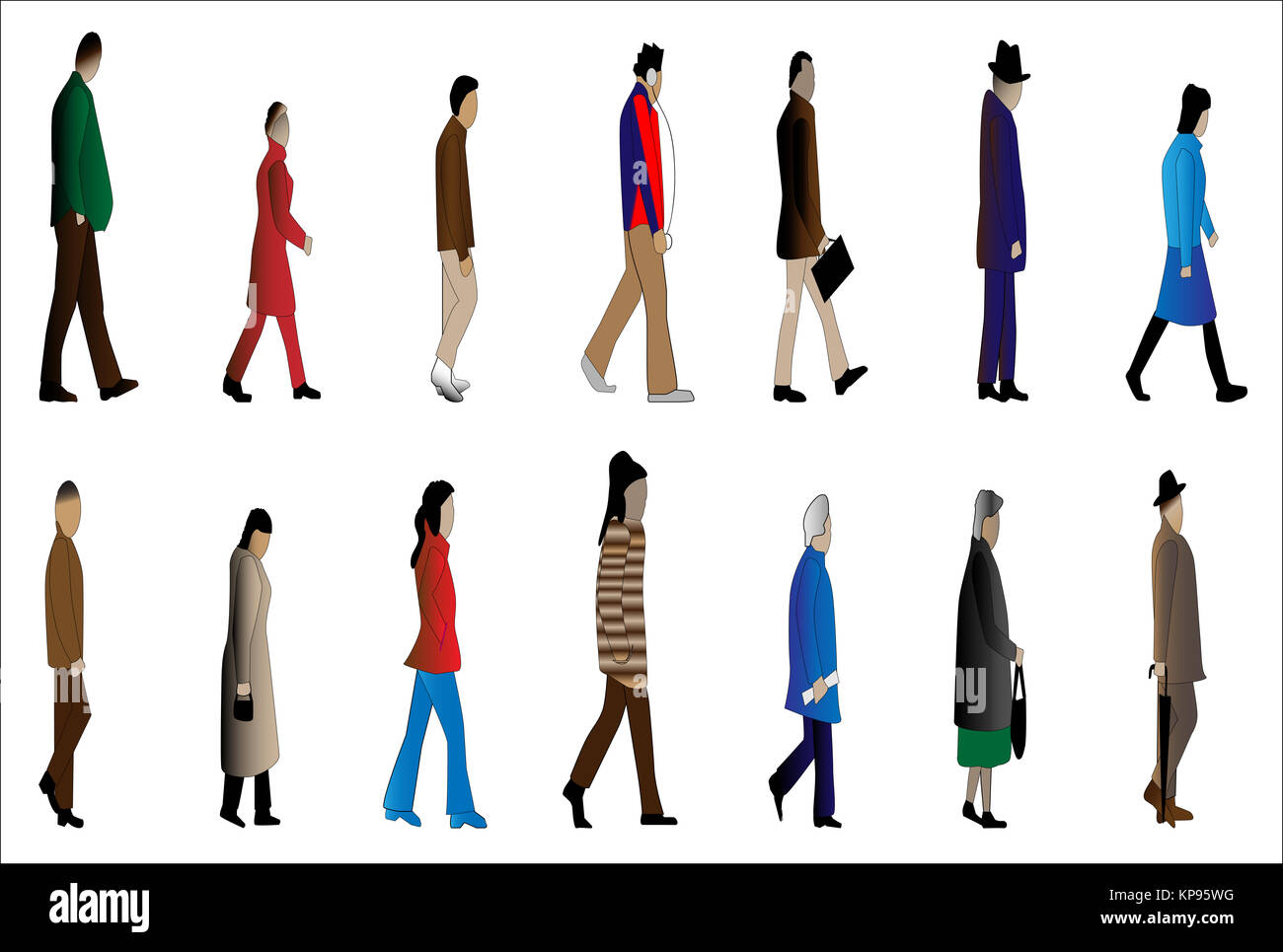 A Collection Of Folk Stock Photo - Alamy