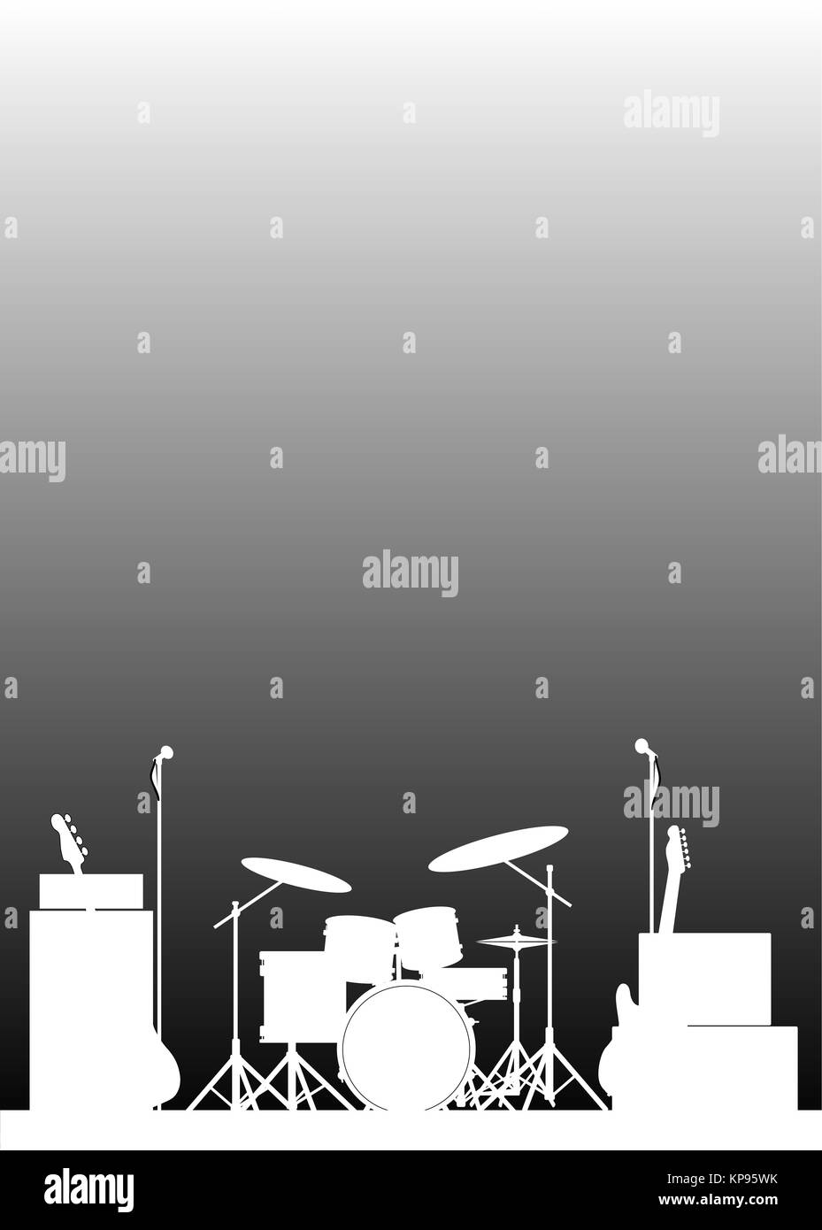 Live Band Poster Stock Photo - Alamy