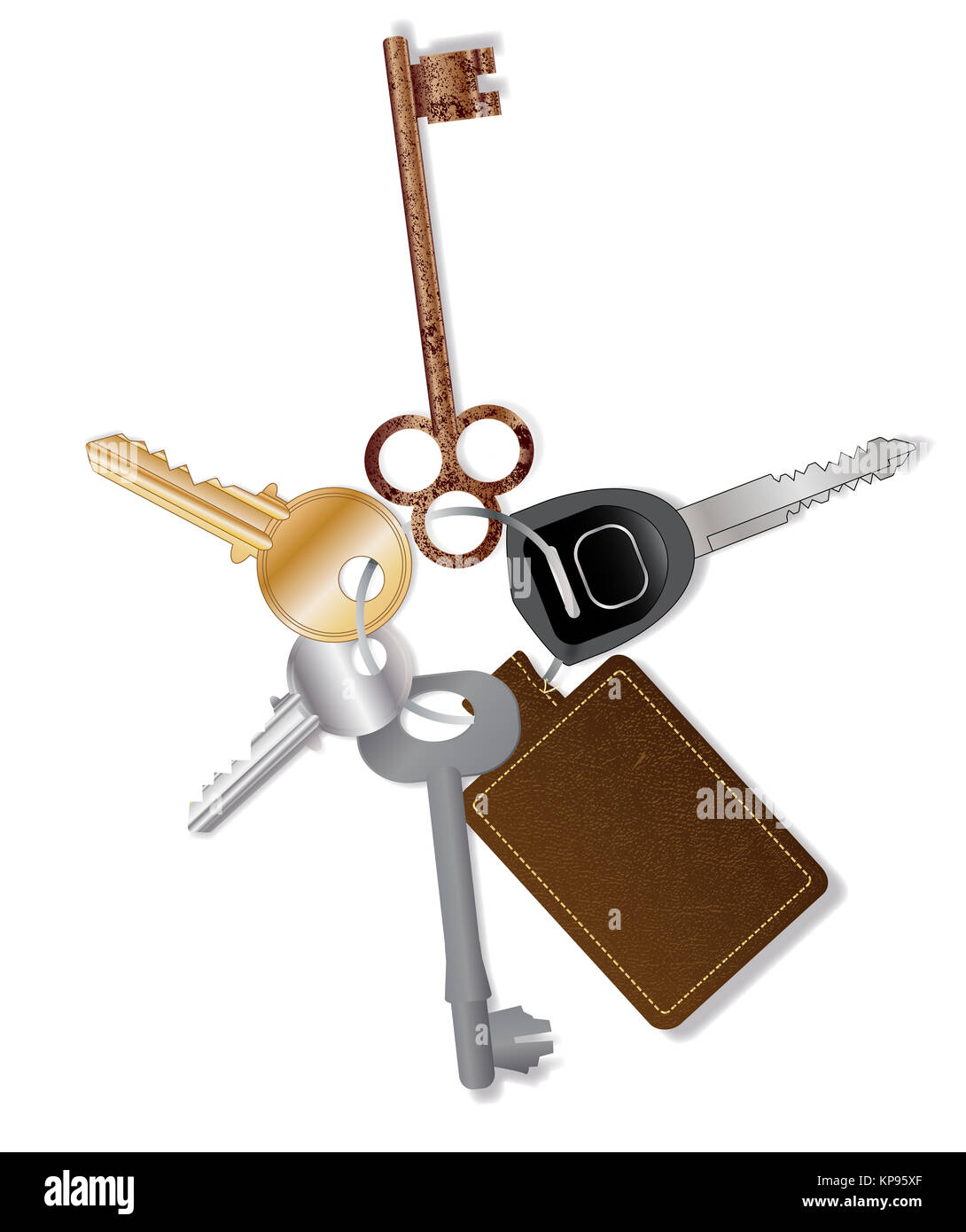 Key Collection With Fob Stock Photo - Alamy