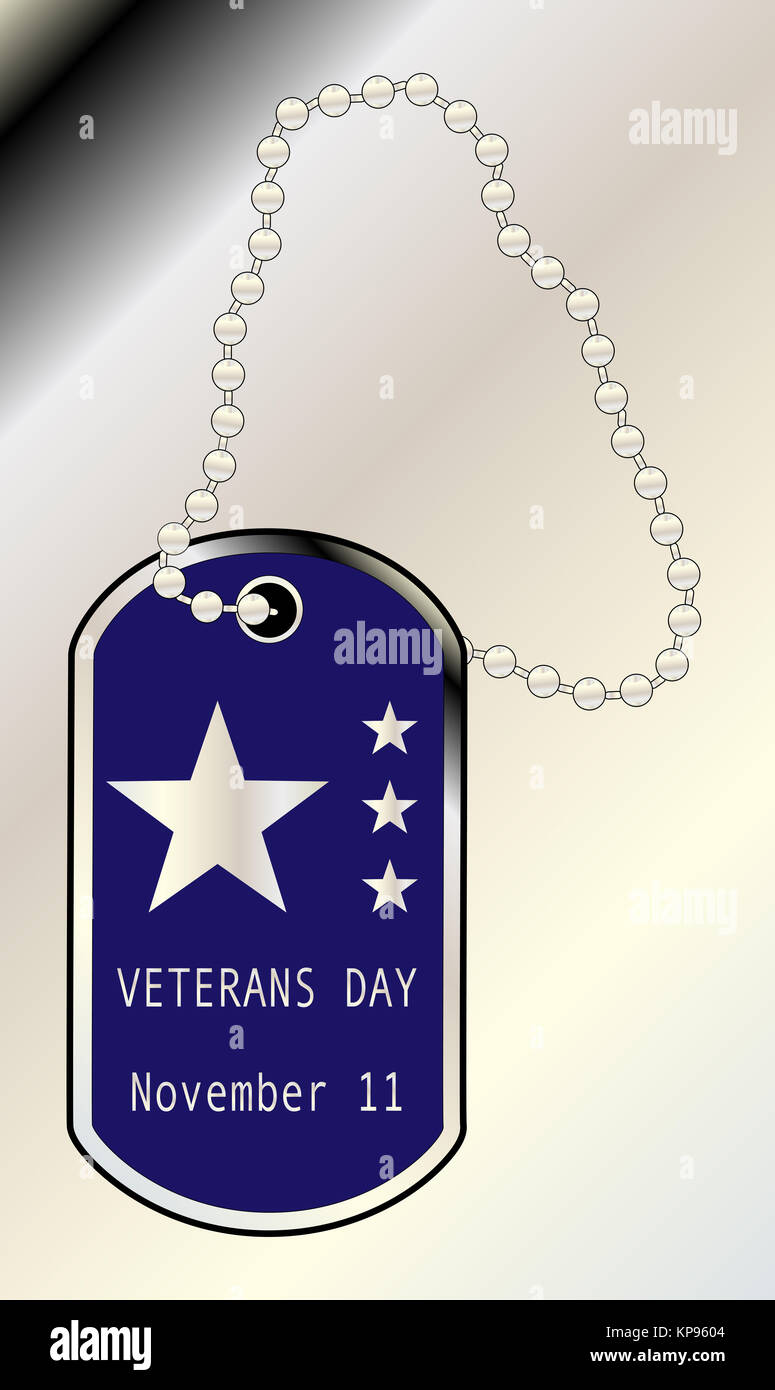 Veterans Day Dog Tag Stock Photo - Alamy
