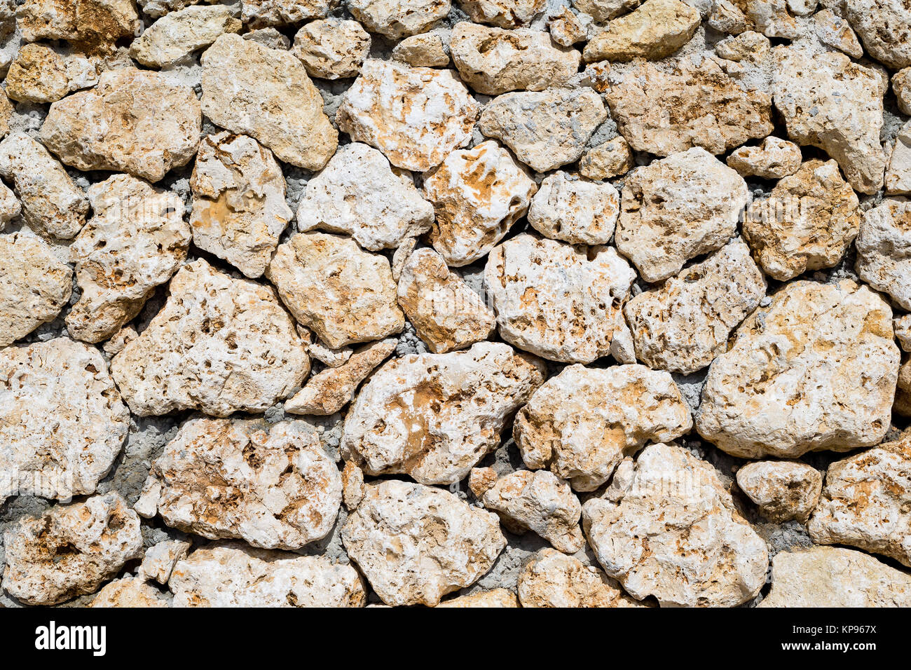 Stacked Stone Wall Stock Photo - Alamy