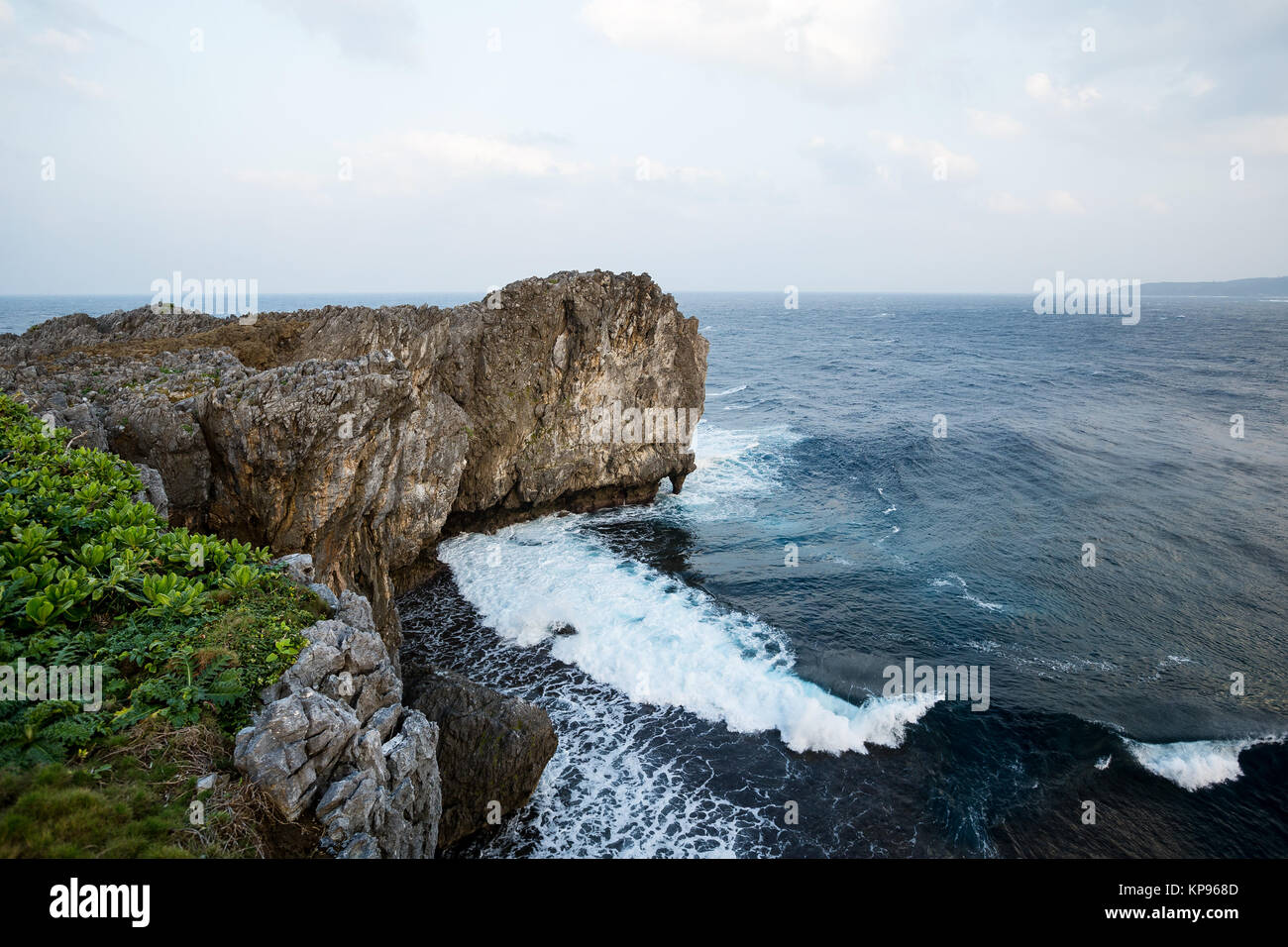 Cliff above the sea Stock Photo - Alamy