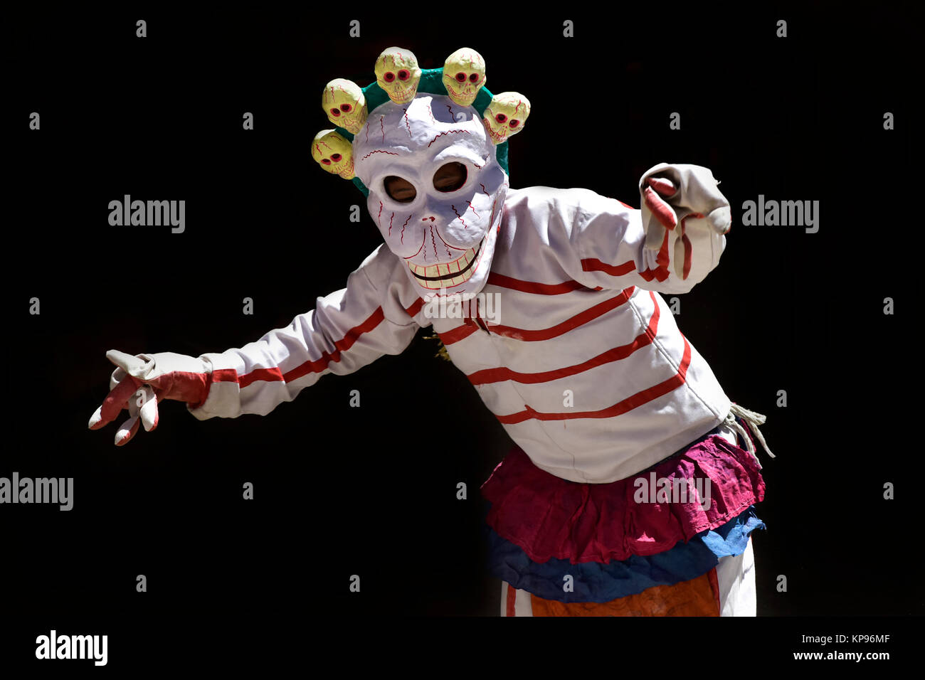 Dance of a Buddhist lama in a skeleton costume, the Cham Dance, the ...