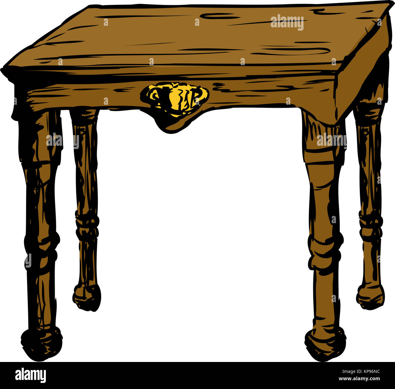 Single Square Table Stock Photo - Alamy