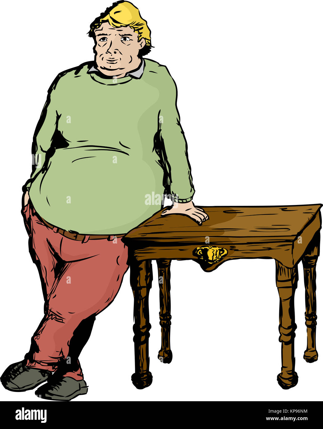 Chubby serious isolated hi-res stock photography and images - Alamy