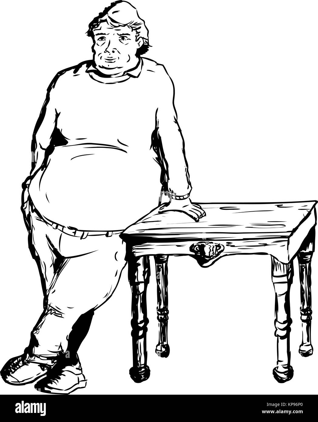 Waiting on table Black and White Stock Photos & Images - Alamy