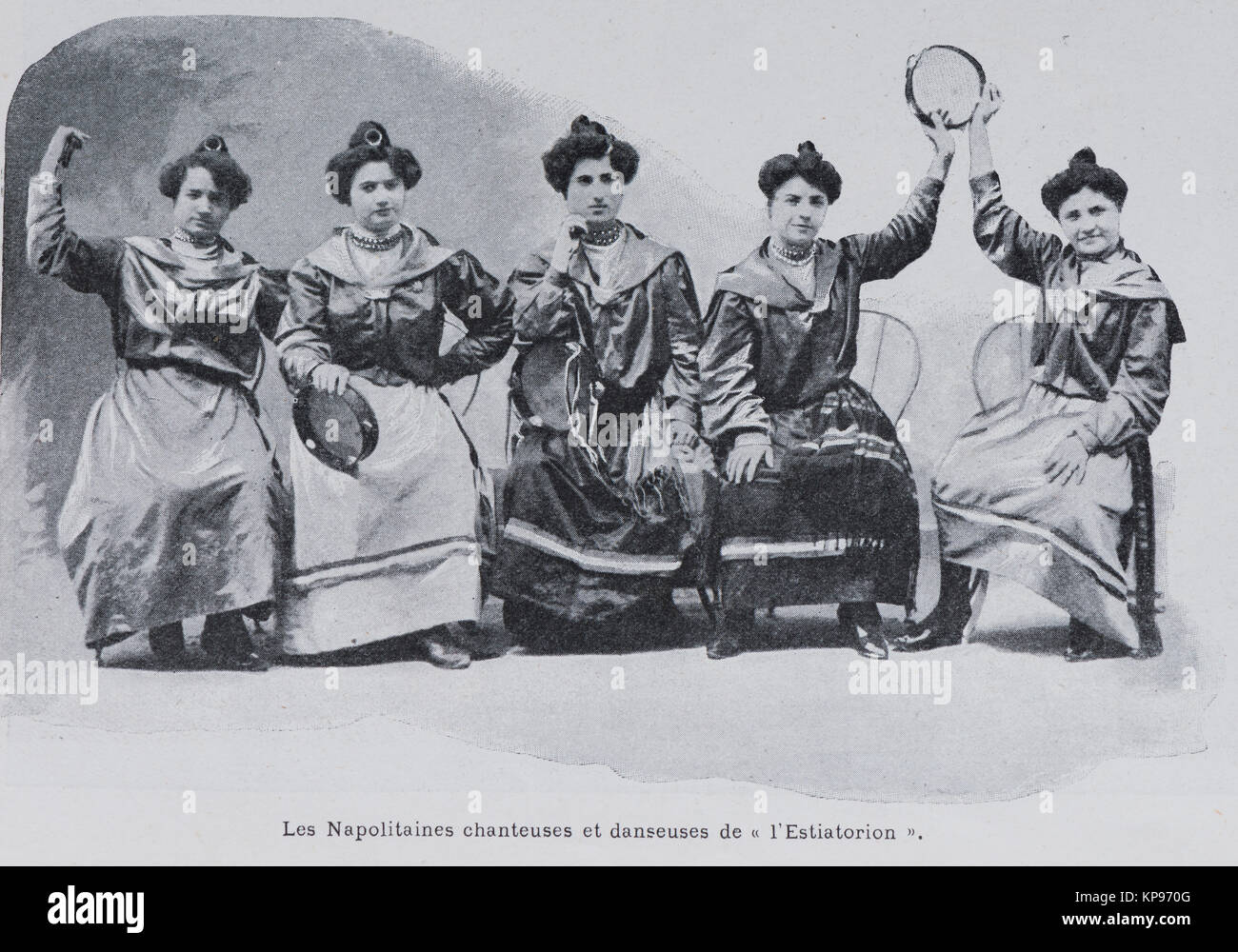 Neapolitan singers and dancers, Women of the Universal Exhibition 1900 ...