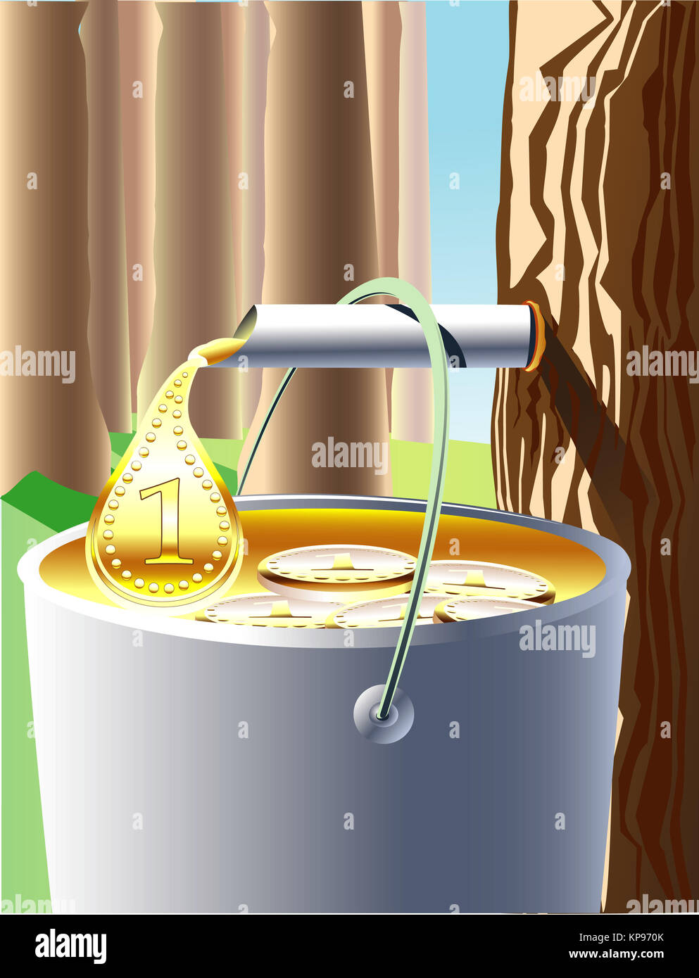 Tapping maple tree hi-res stock photography and images - Alamy