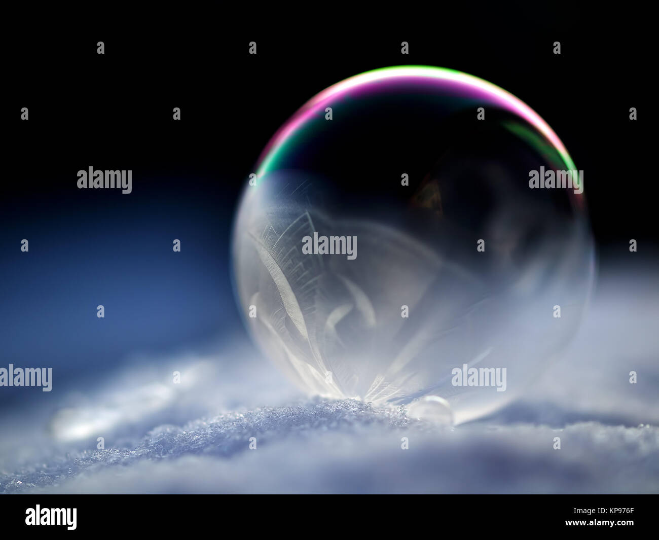 a just freezing bubble Stock Photo - Alamy