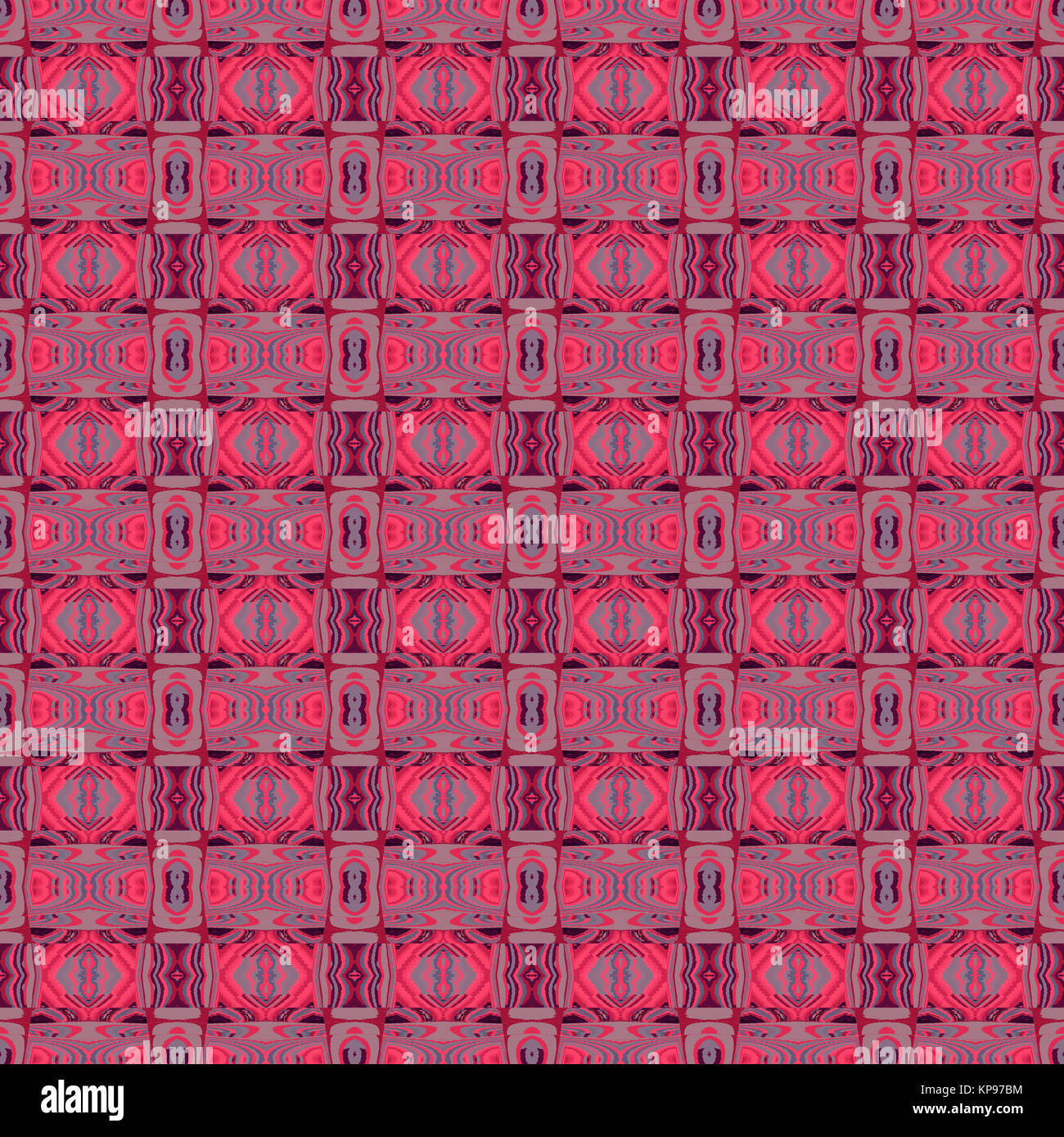 Seamless diamond pattern in red shades with purple, brown and gray ...