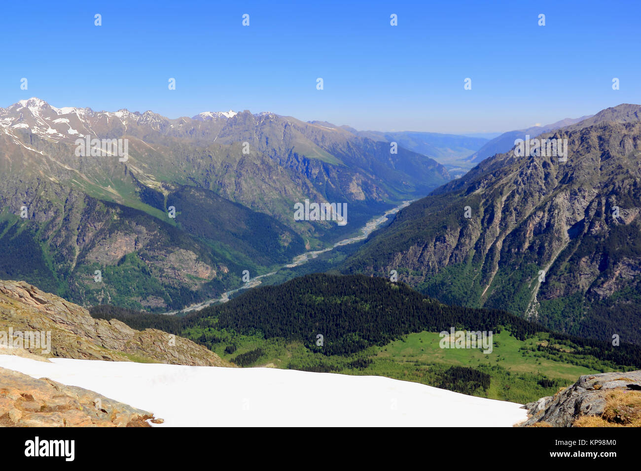 Mountains in Caucasus region in Russia Stock Photo - Alamy