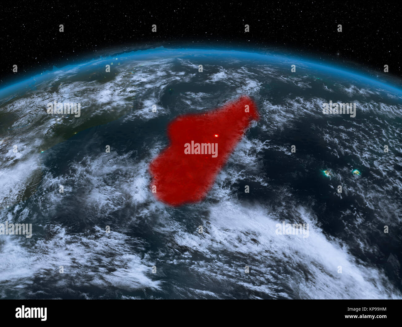 Madagascar satellite image hi-res stock photography and images - Alamy