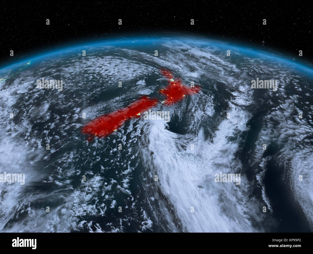 Satellite View New Zealand Stock Photos & Satellite View New Zealand ...