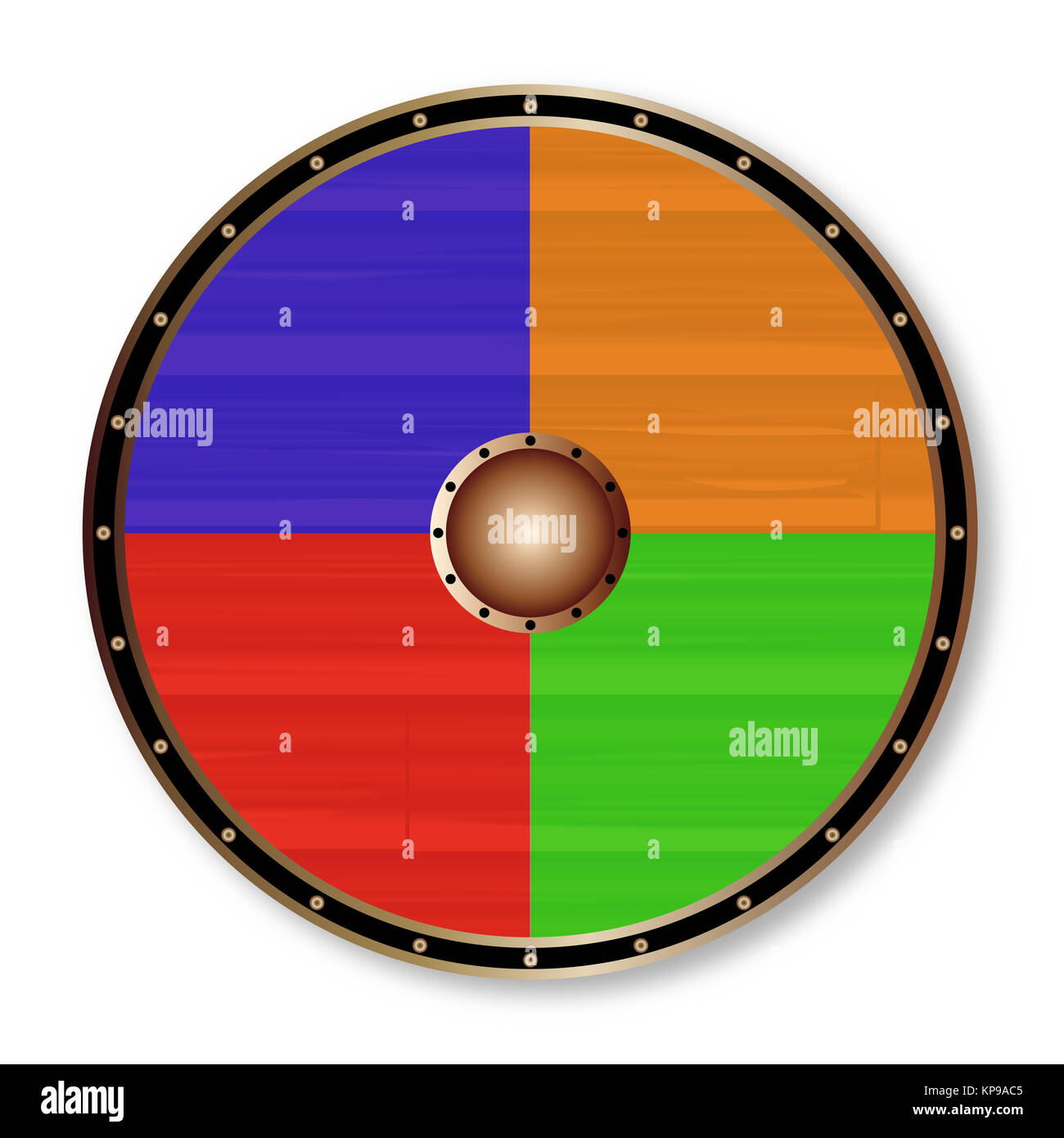 Round Viking Shield Stock Photo - Alamy