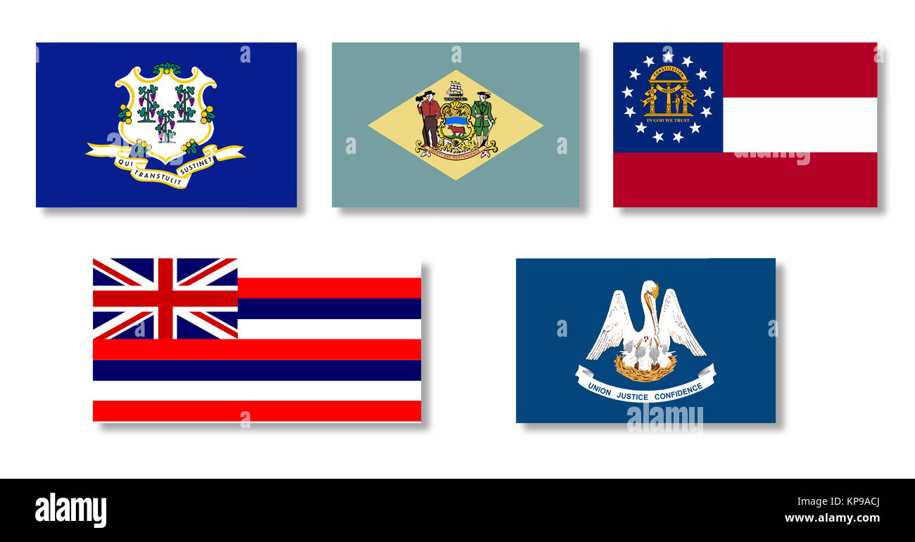 United States State Flag Collection Stock Photo - Alamy