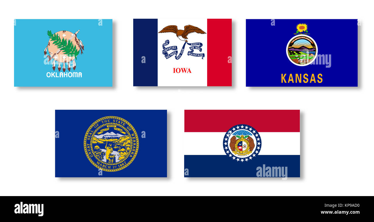 United States State Flag Collection Stock Photo - Alamy