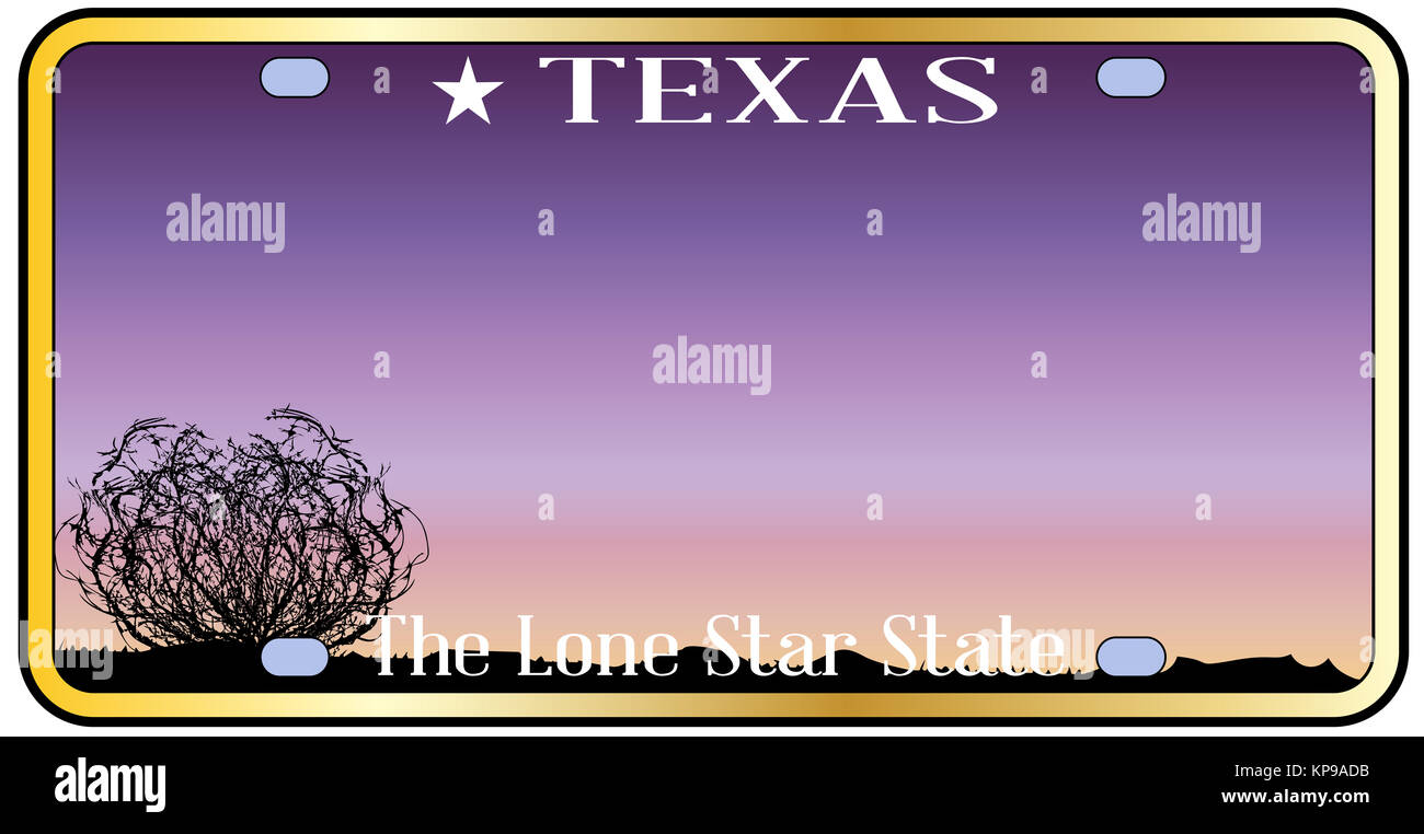 Texas registration plate hi-res stock photography and images - Alamy