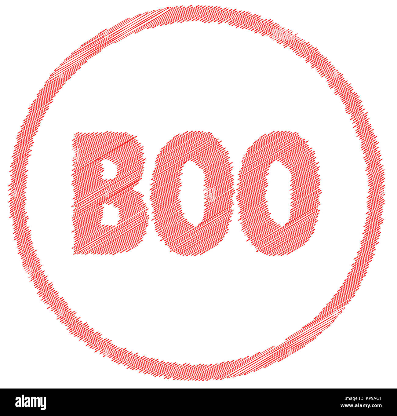 Boo Rubber Stamp Stock Photo - Alamy
