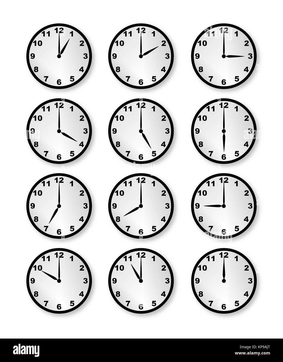 Transparent clock Black and White Stock Photos & Images - Alamy