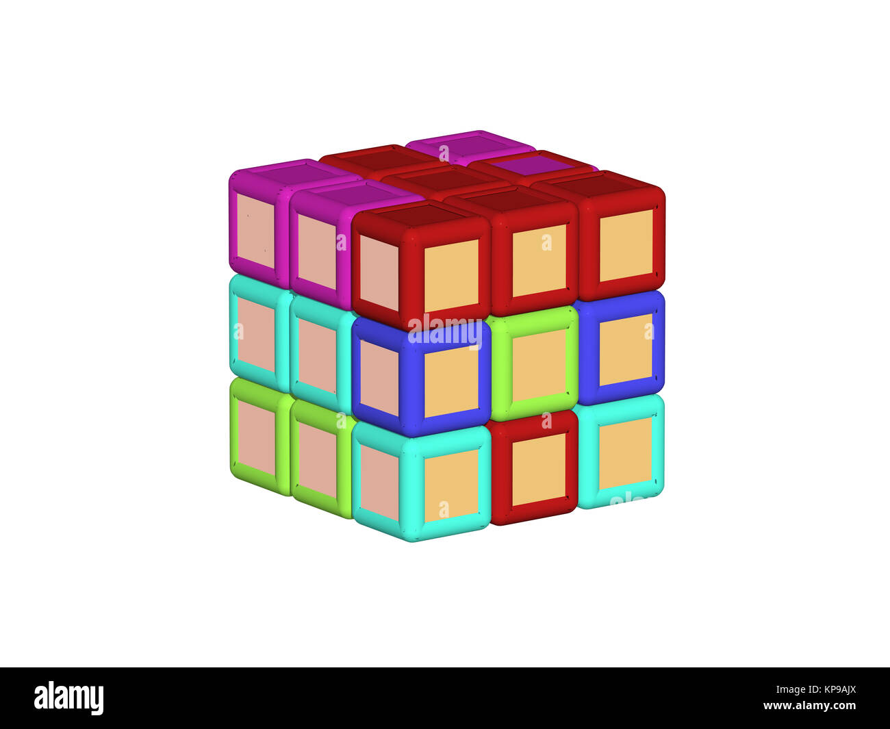 released rubik's cube Stock Photo - Alamy