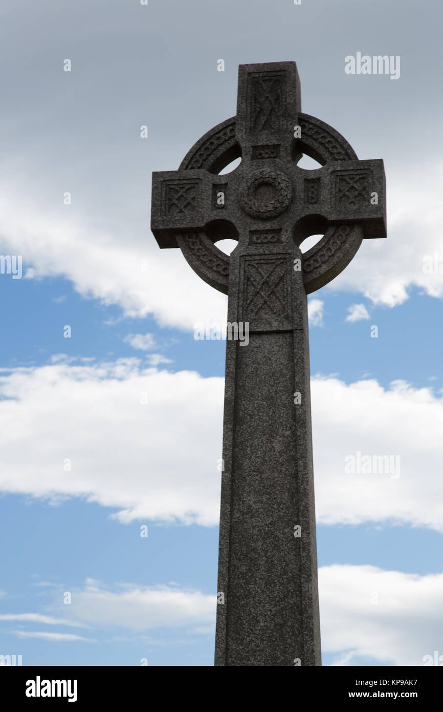 War memorial cross commemorating World War one at Seaham Harbour ...