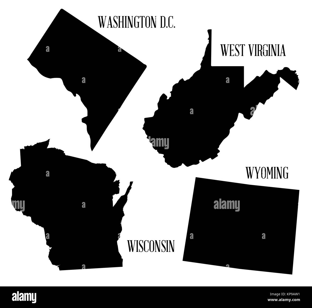 Wyoming State Outline Stock Photos & Wyoming State Outline Stock Images ...