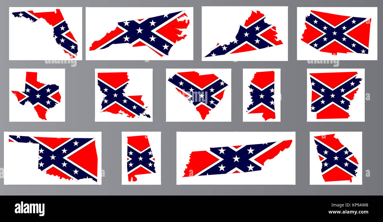 Confederate states of america map hi-res stock photography and images ...