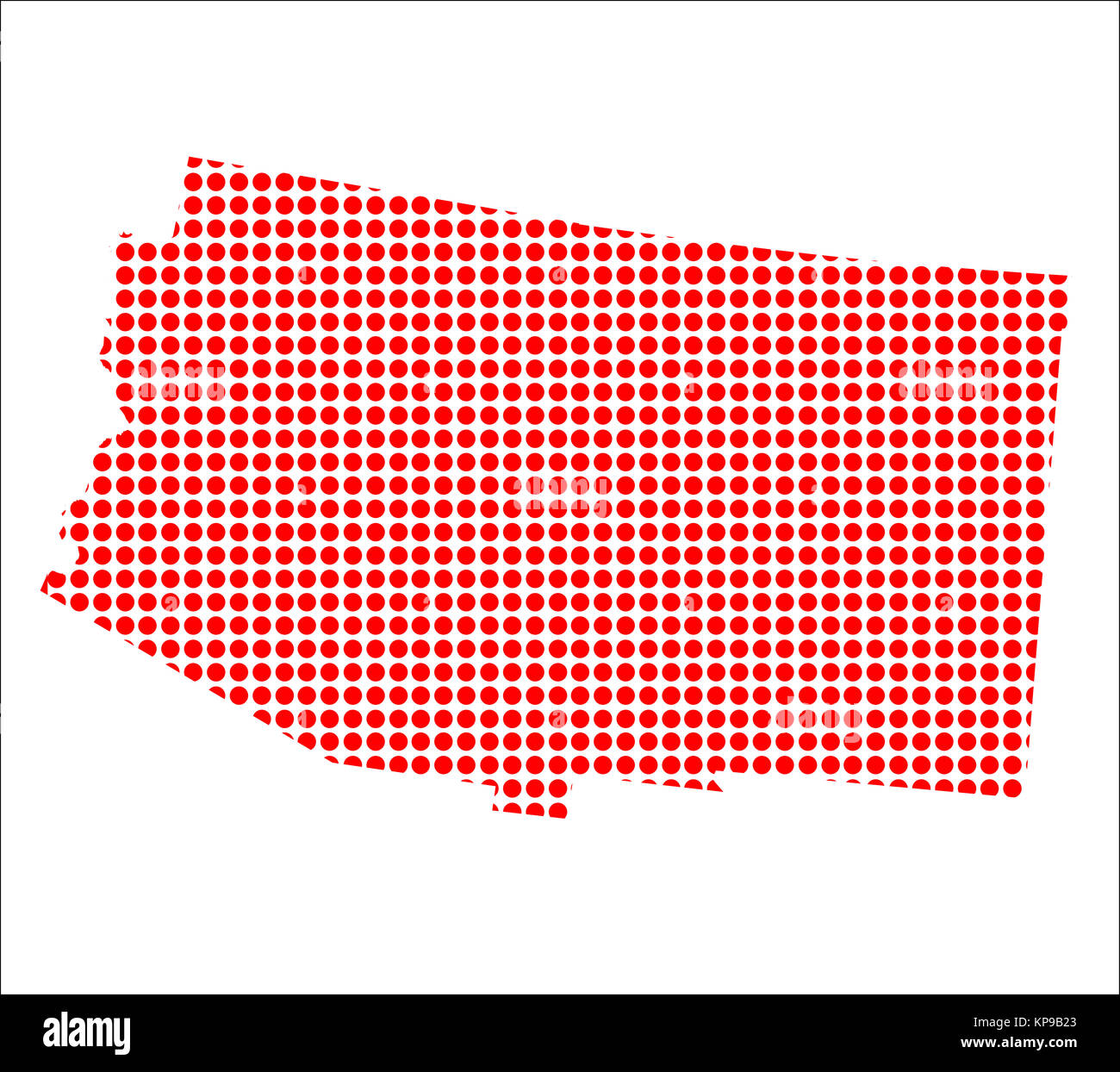 Arizona map red hi-res stock photography and images - Alamy