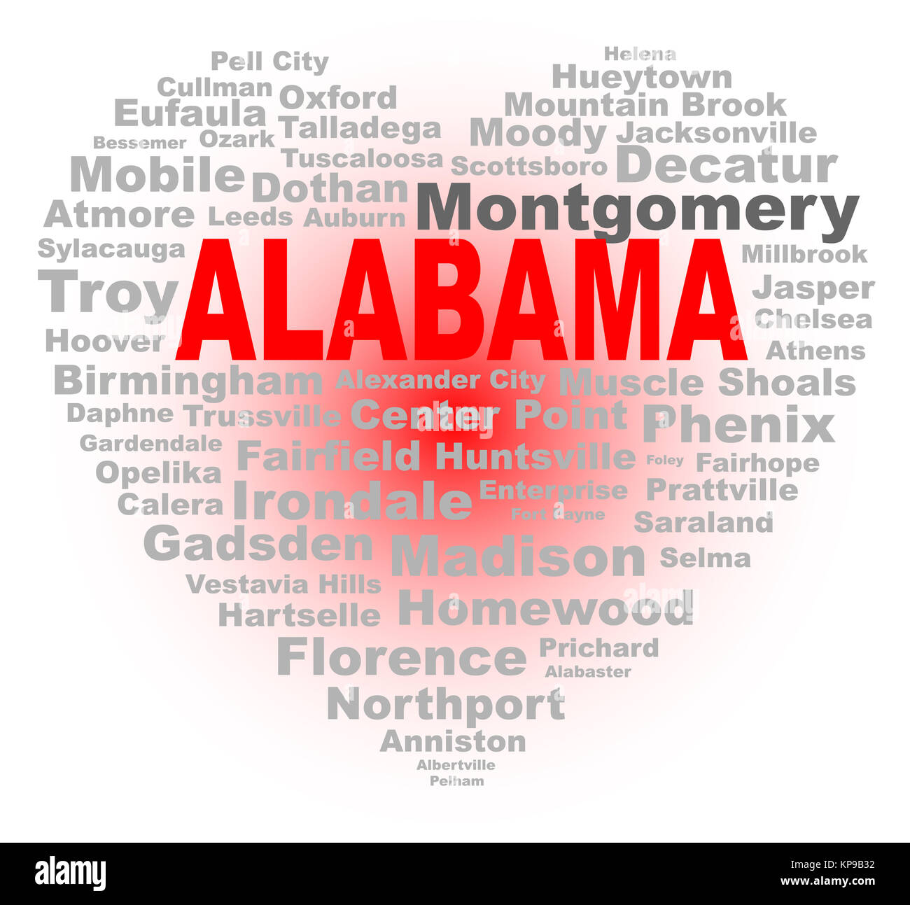 Alabama word art hi-res stock photography and images - Alamy