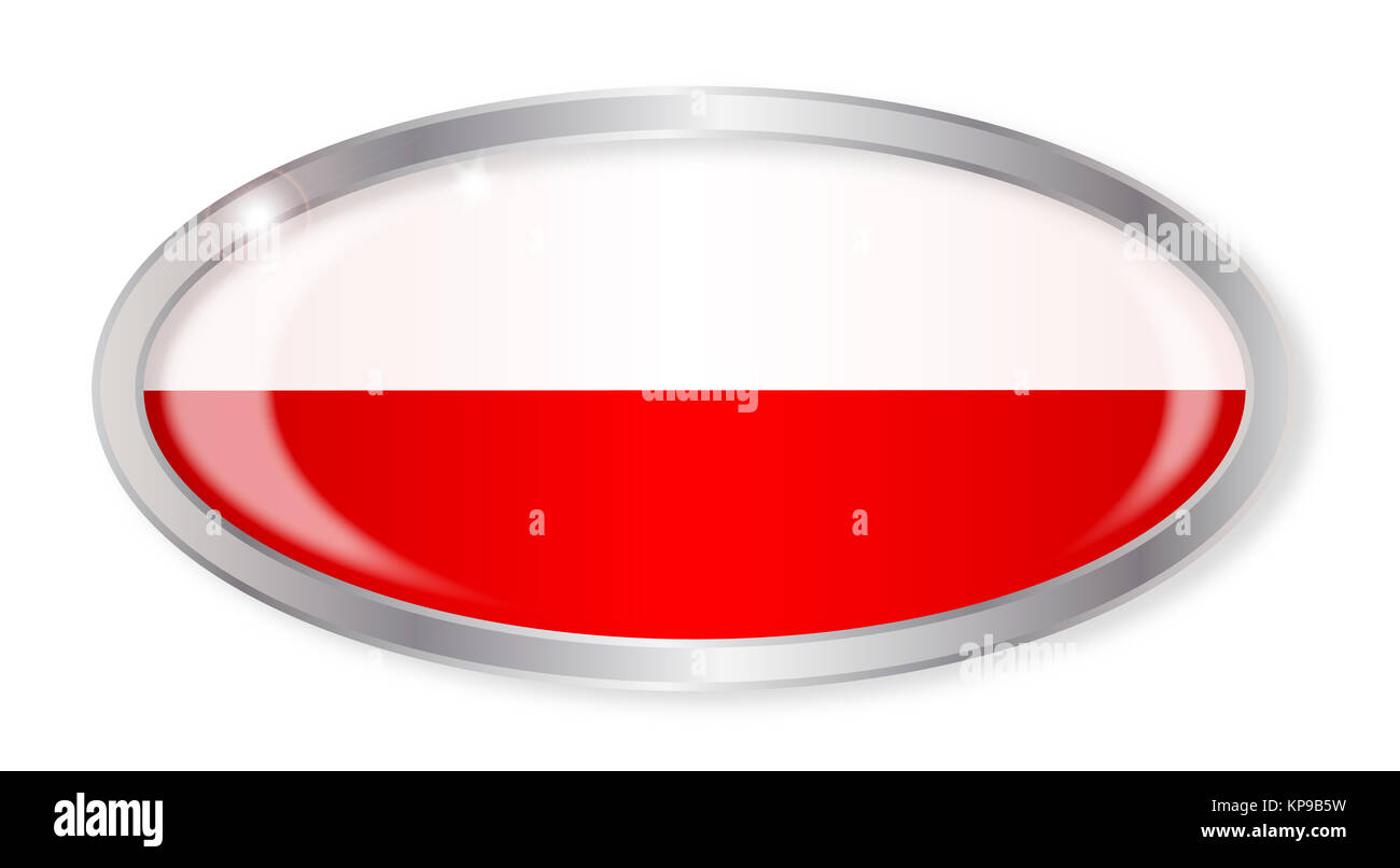 Polish Flag Oval Button Stock Photo - Alamy