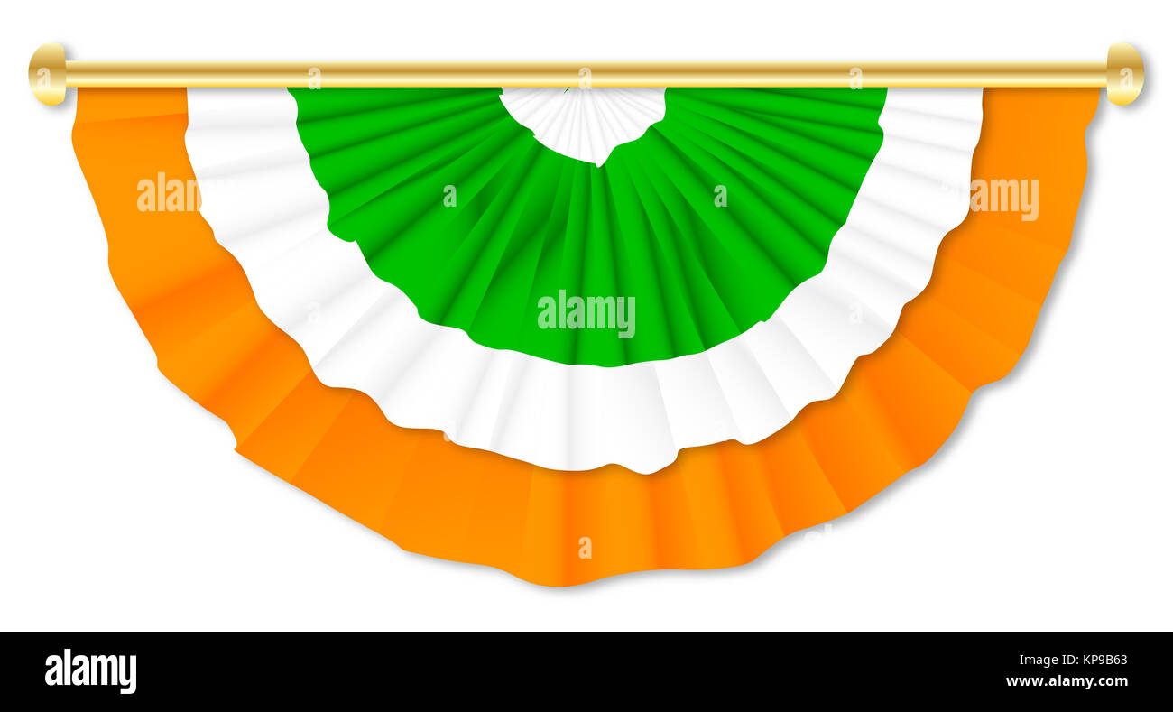 Irish Flag Bunting Stock Photo - Alamy