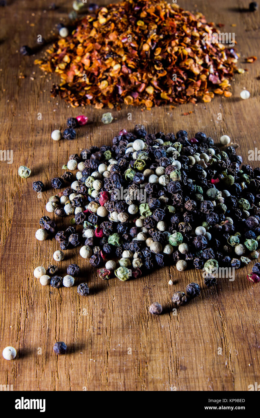 chili and pepper in shells Stock Photo - Alamy