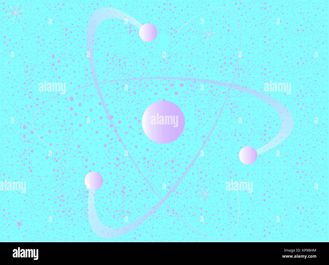 Atomic Mass Structure Background Stock Photo - Alamy